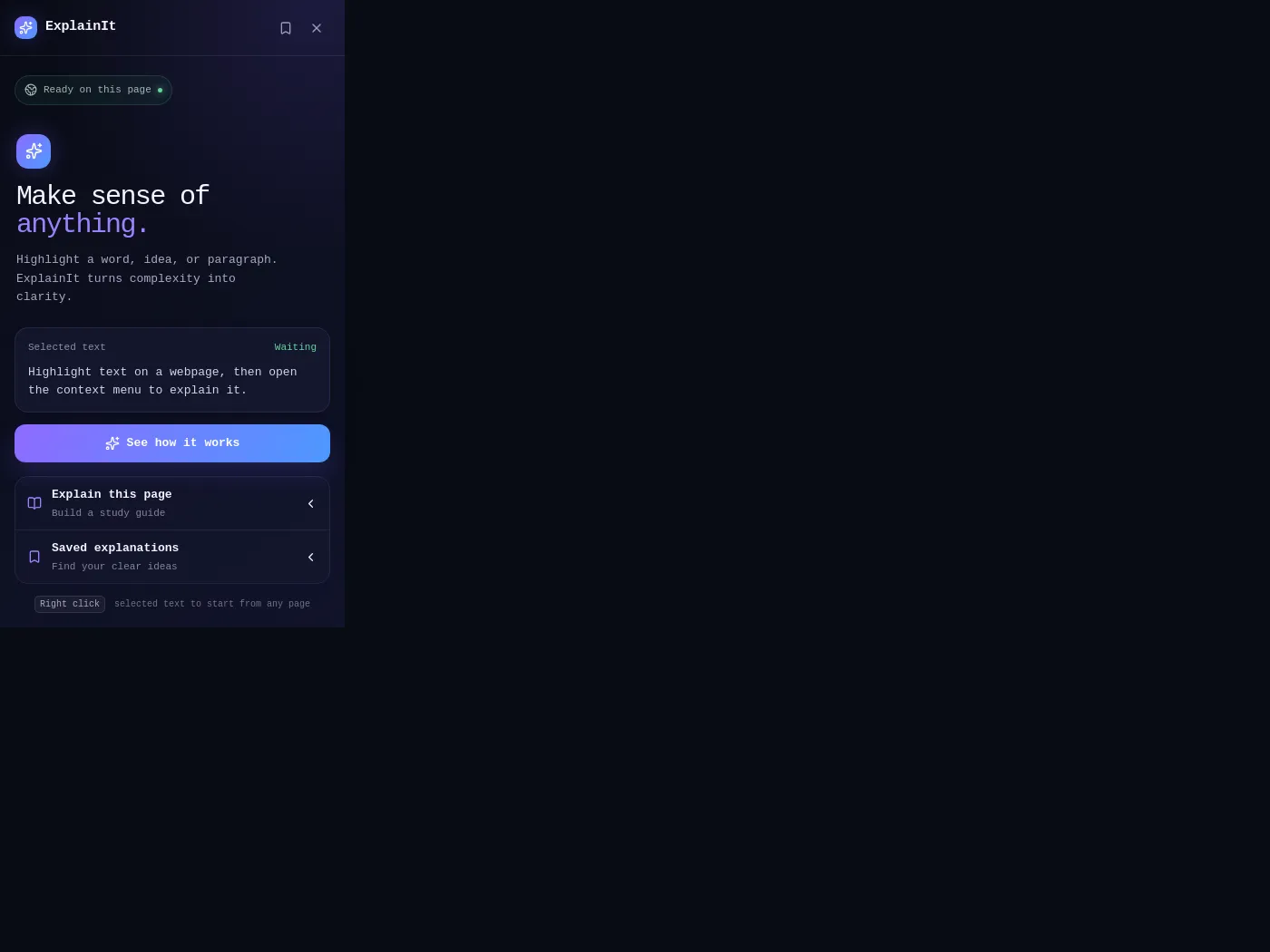 ExplainIt Chrome Extension
