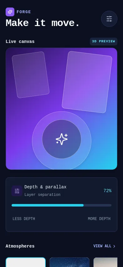 3D Wallpaper Forge