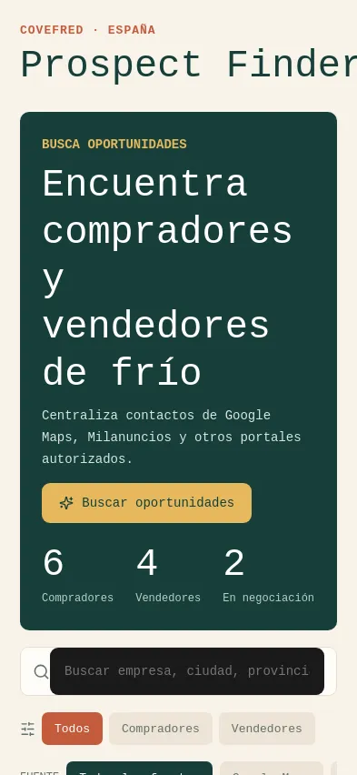 Covefred Prospect Finder