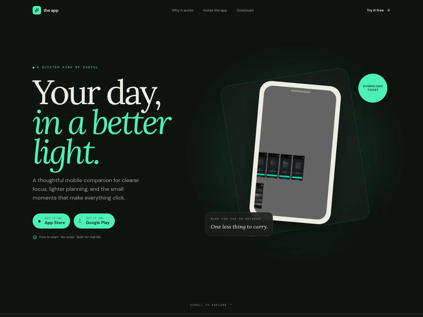 App Promo Website
