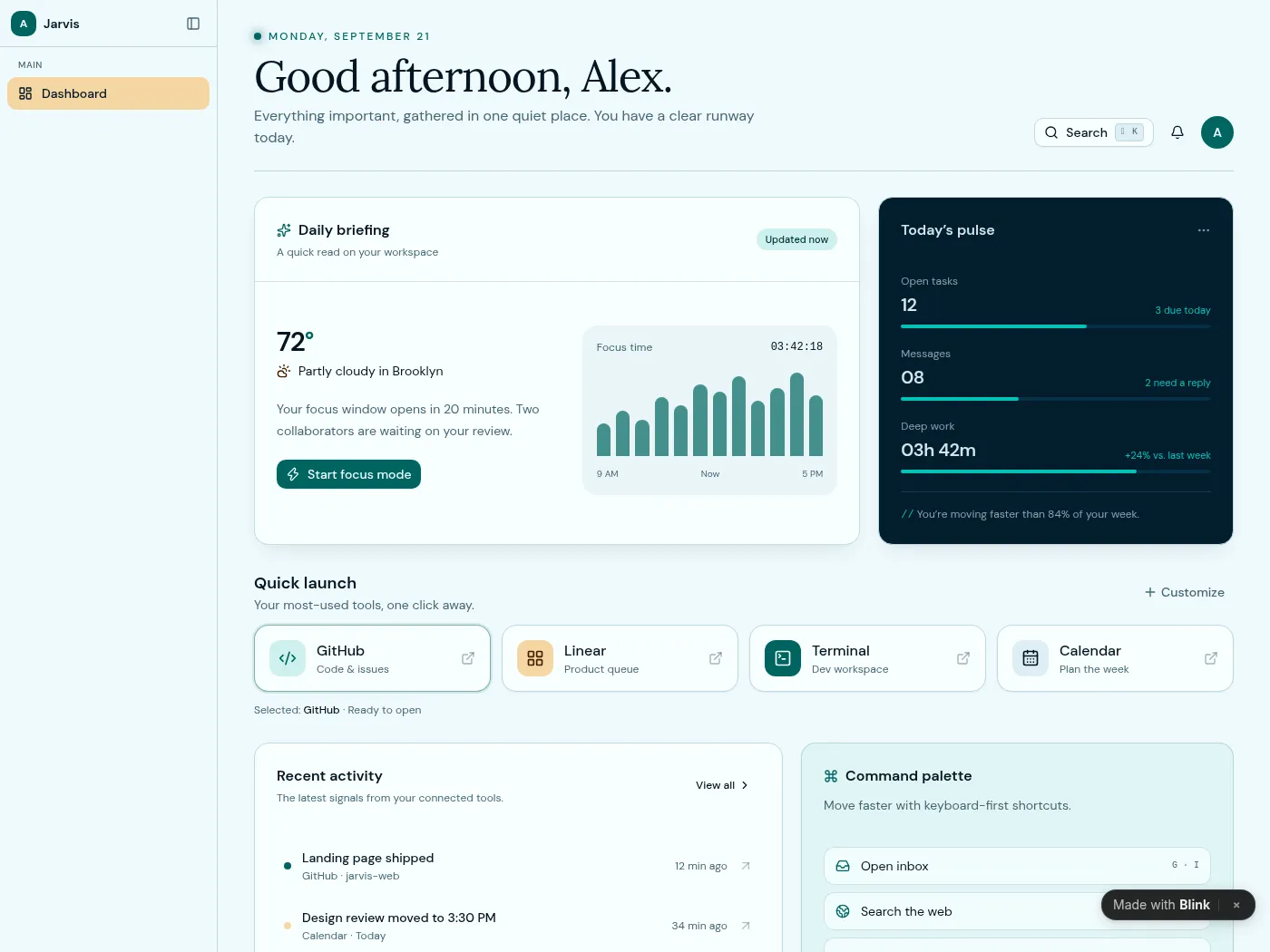 Jarvis Dashboard