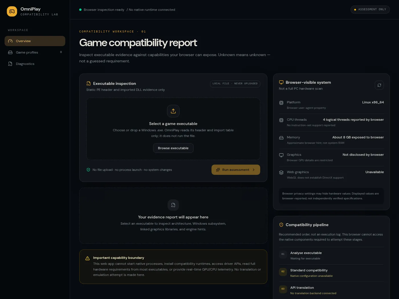 OmniPlay Game Emulator