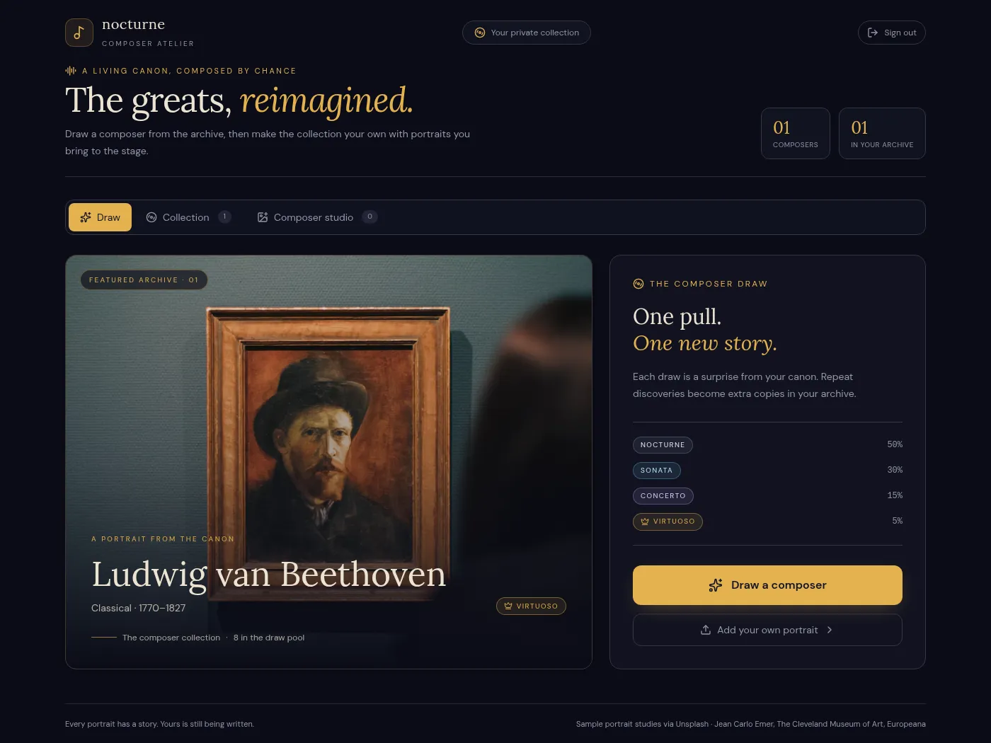Composer Gacha Platform