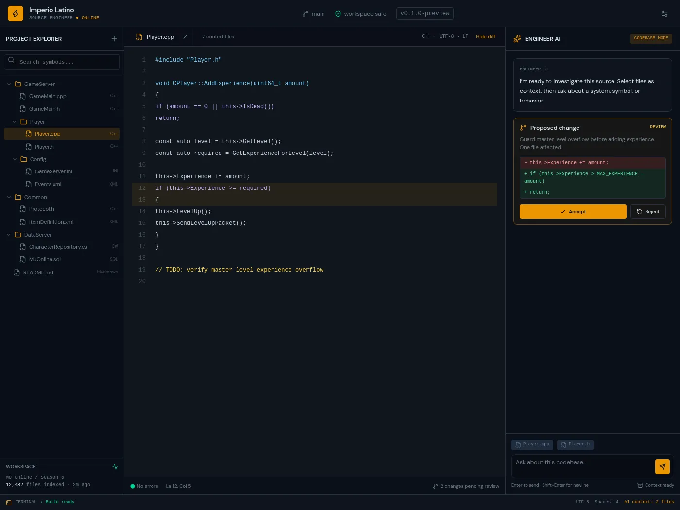 Imperio Latino Engineer AI