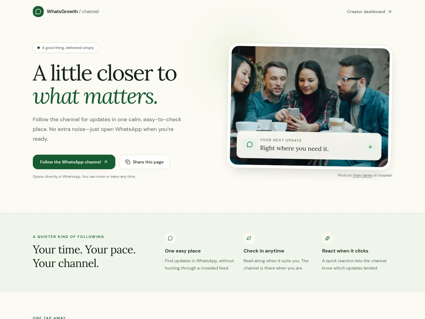 WhatsGrowth Hub