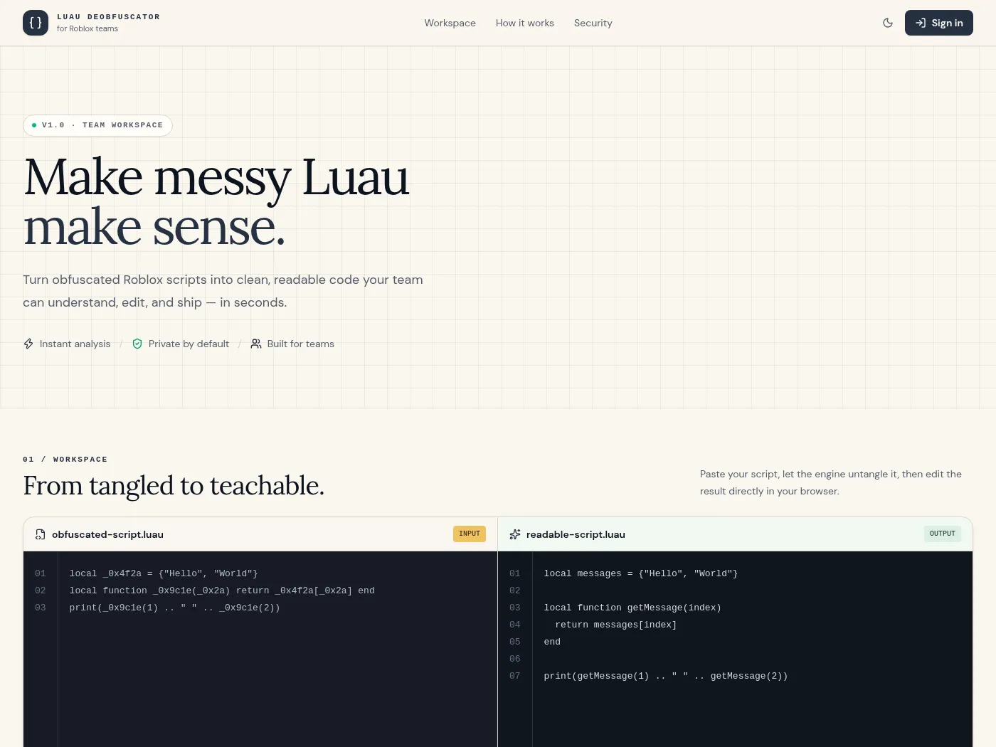 Luau Deobfuscator Hub