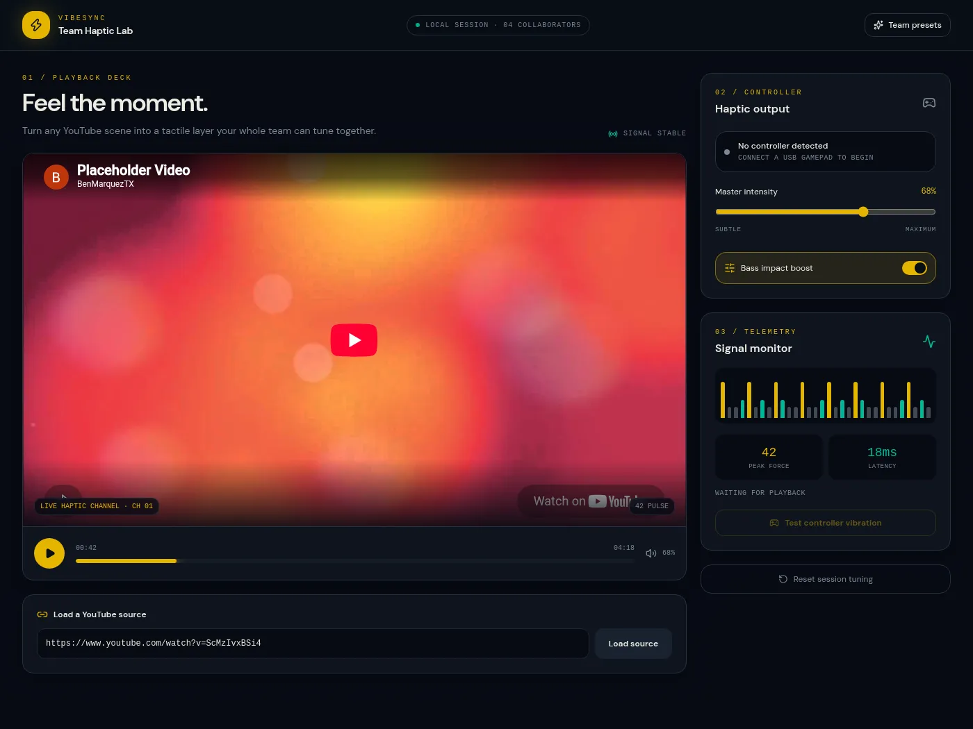 VibeSync Controller