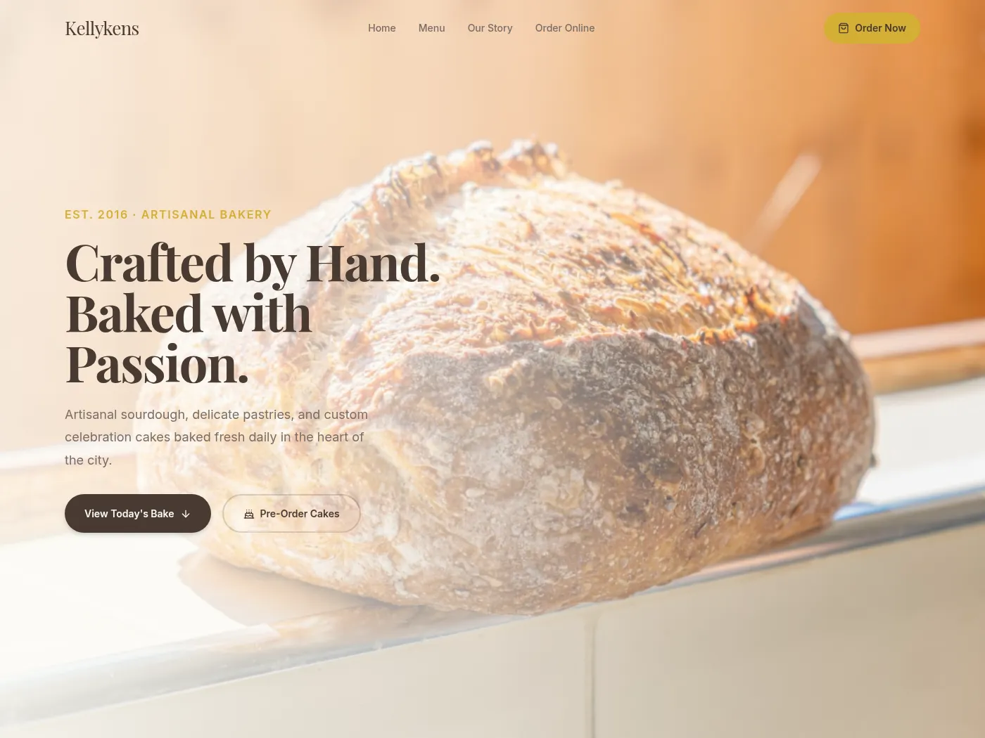 Kellykens Bakery Website