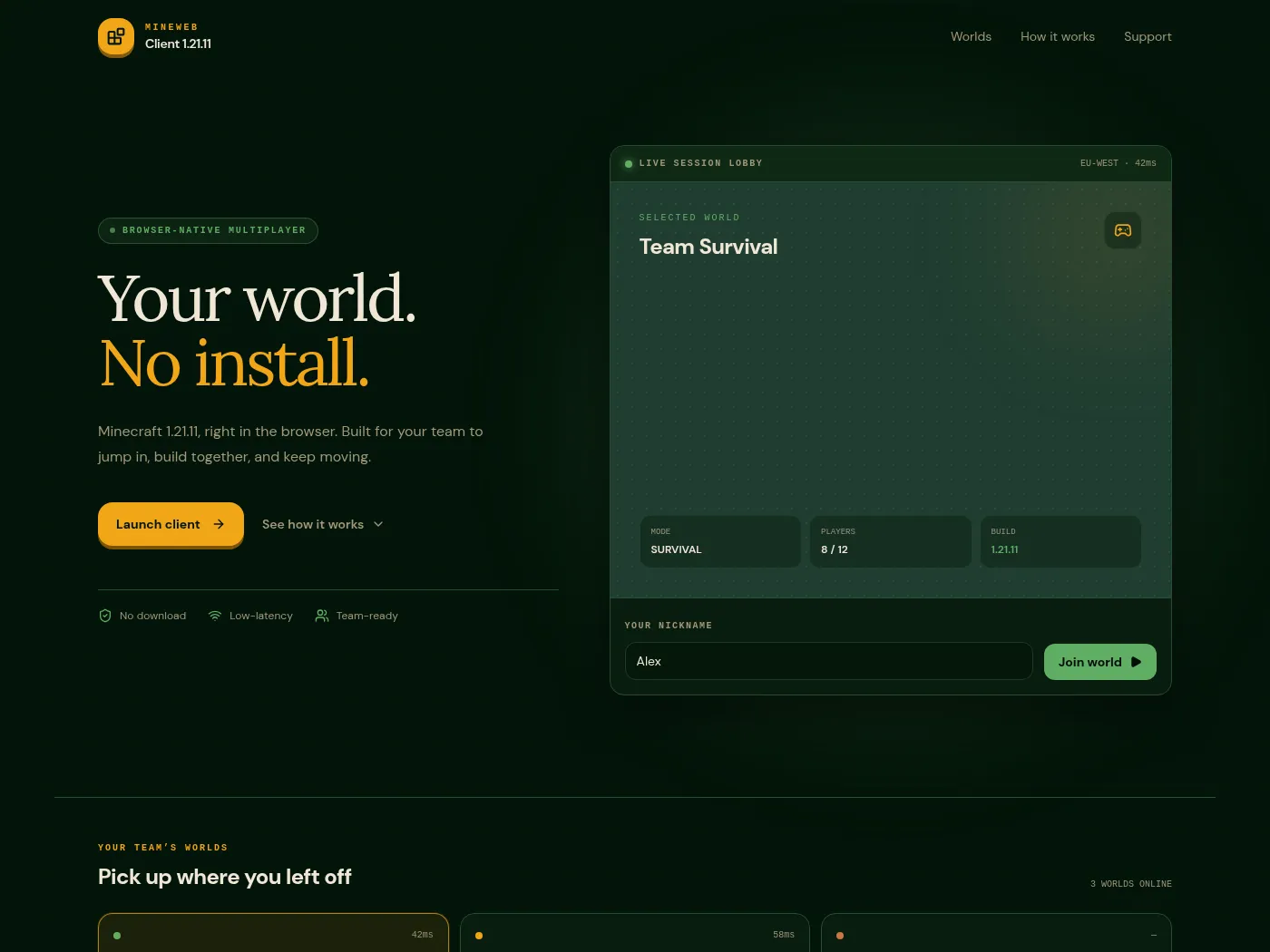MineWeb Client