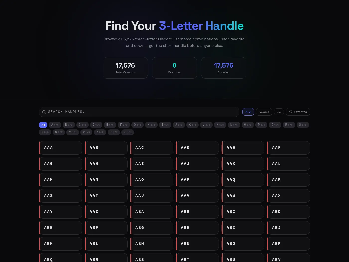 Discord Handle Finder
