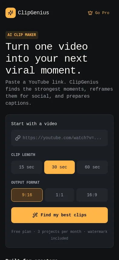ClipGenius Mobile