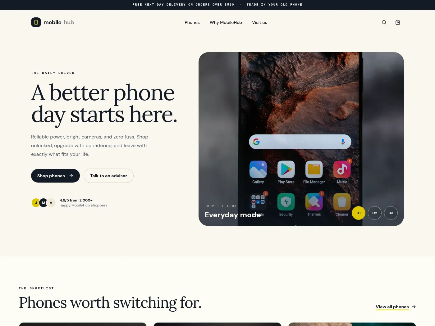 MobileHub Website