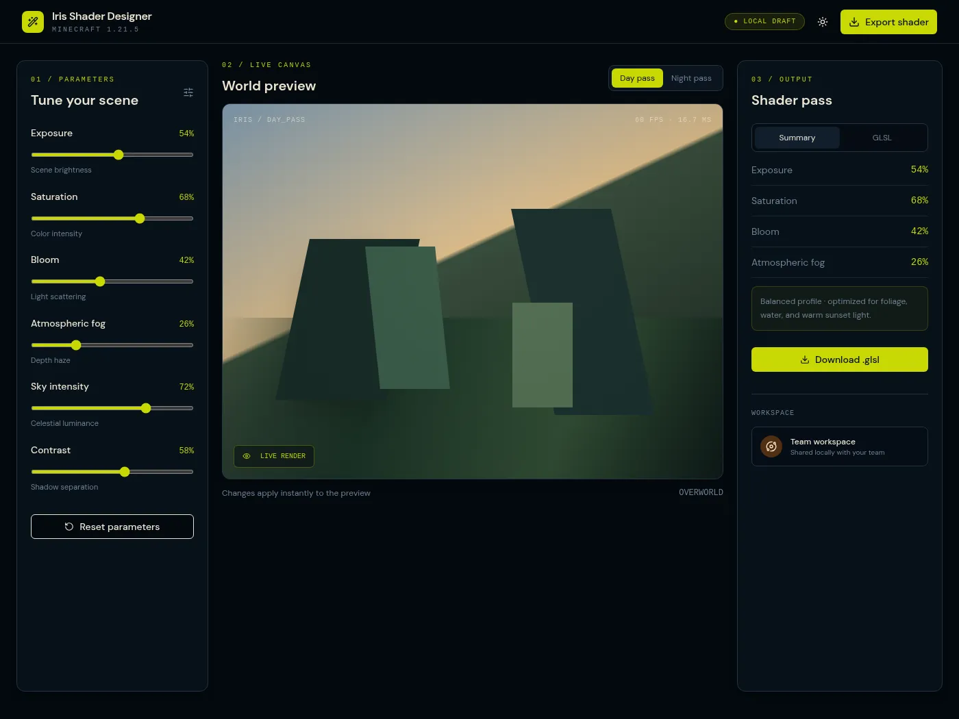Iris Shader Designer