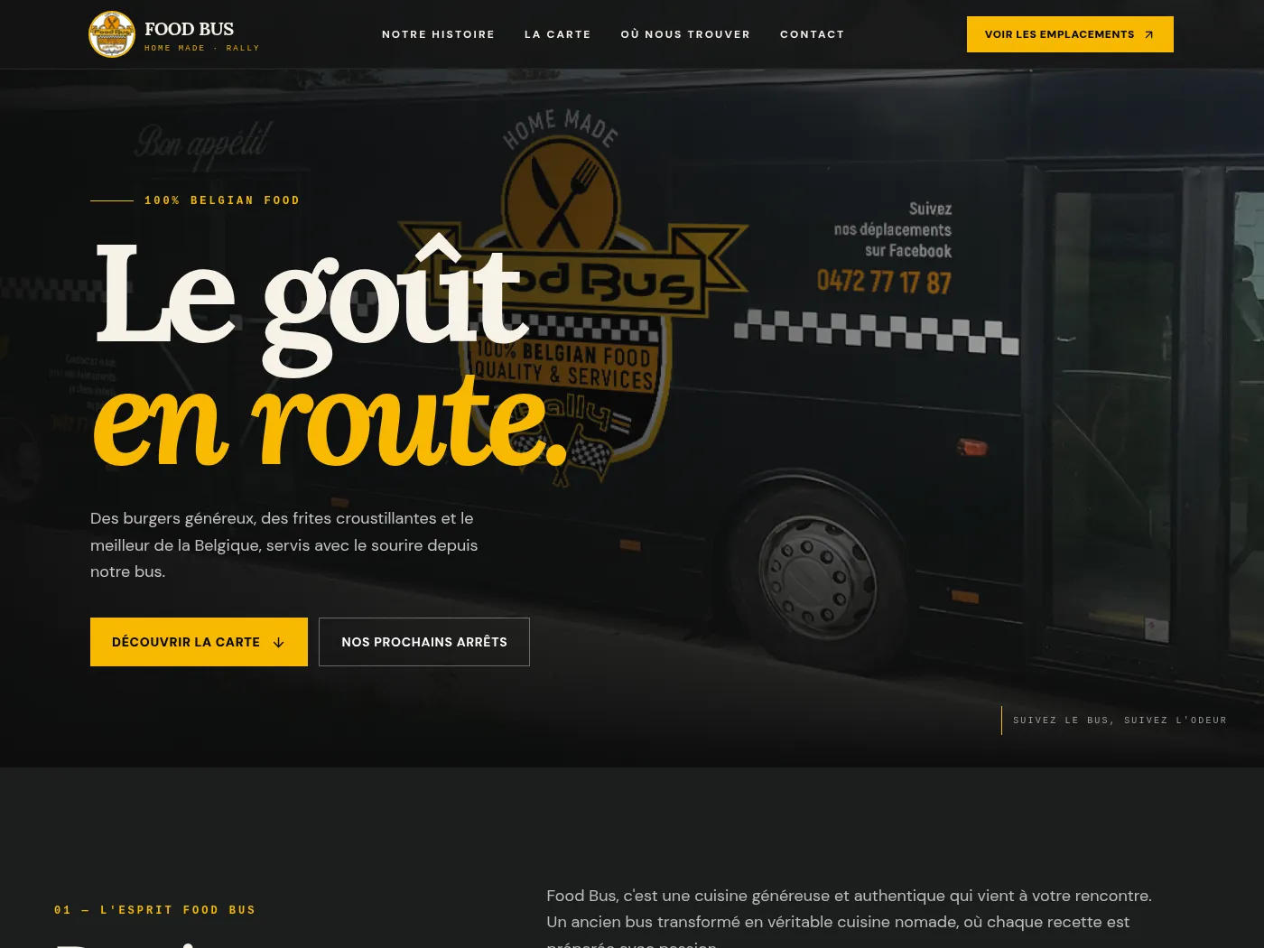 Food Bus Web Showcase