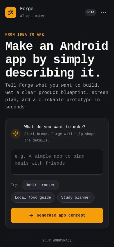 AI App Maker Mobile