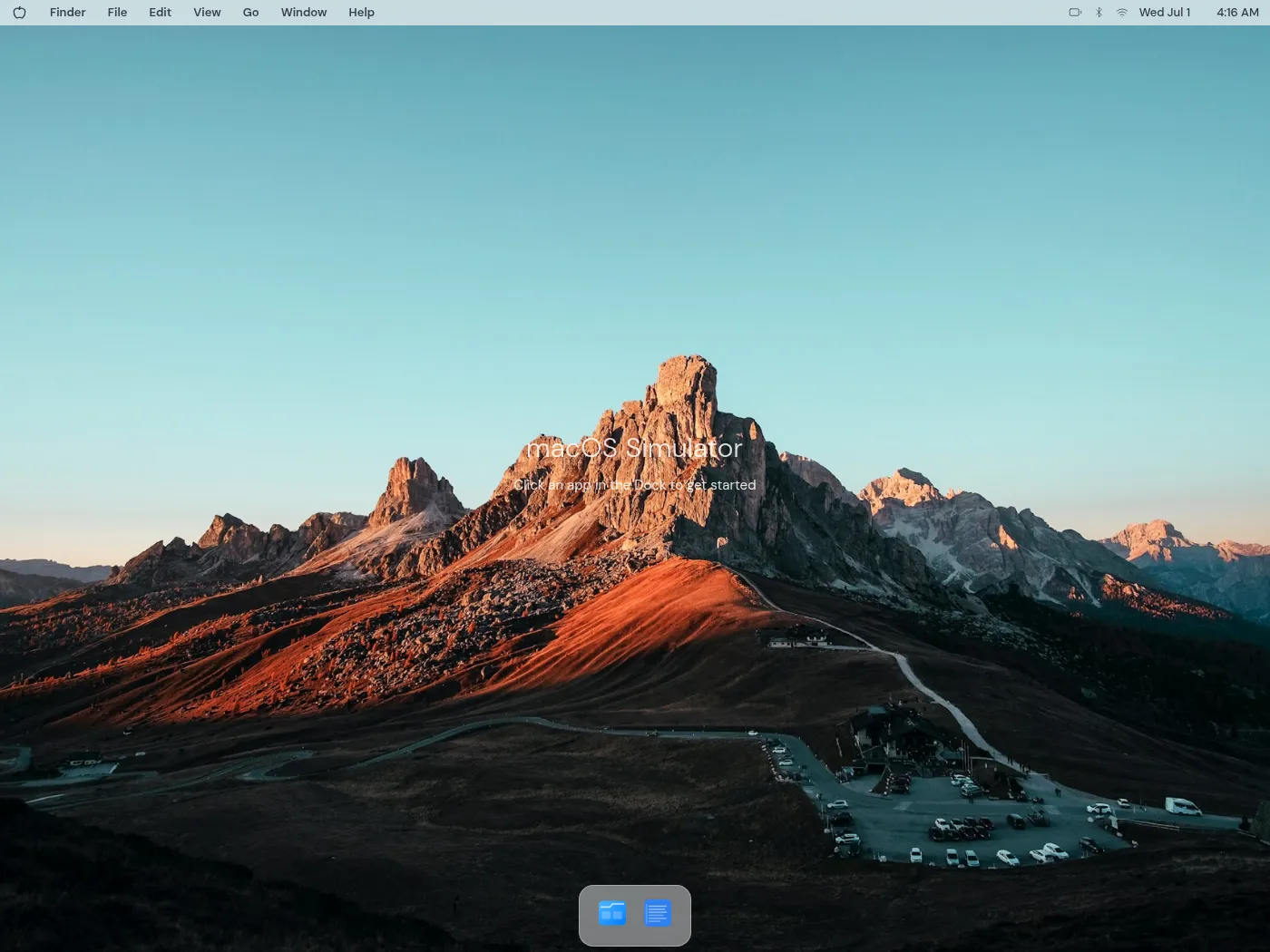 Browser Mac OS Simulator