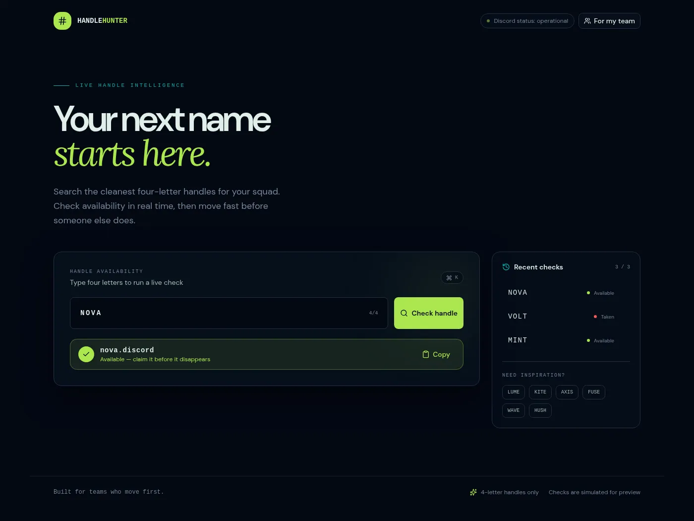Discord Handle Hunter