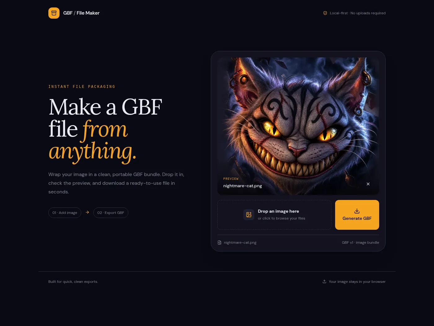 GBF File Generator