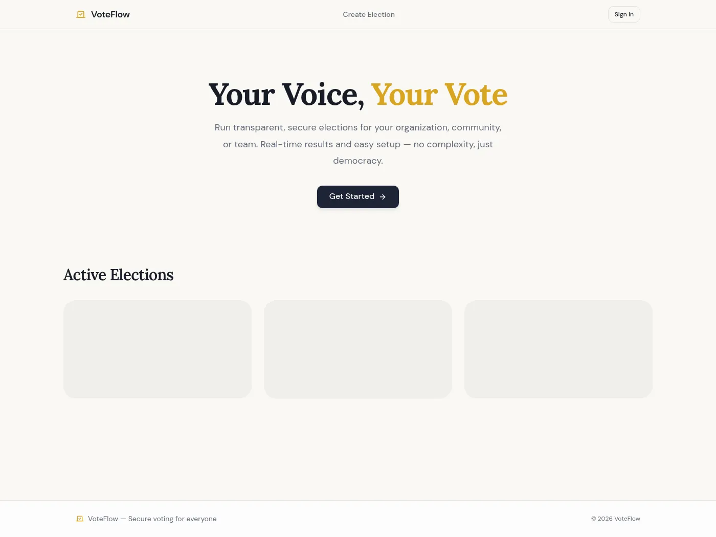 Modern Voting System
