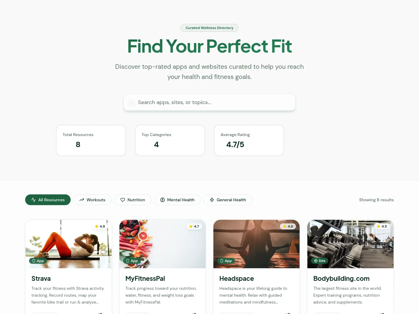 FitFinder Hub