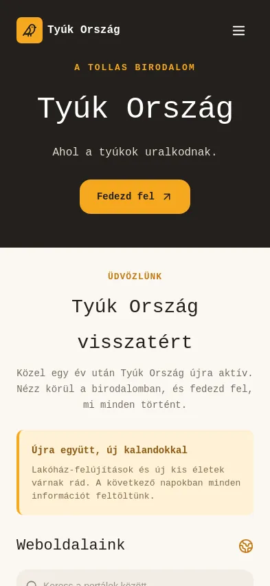 Tyukorszag Mobile Portal