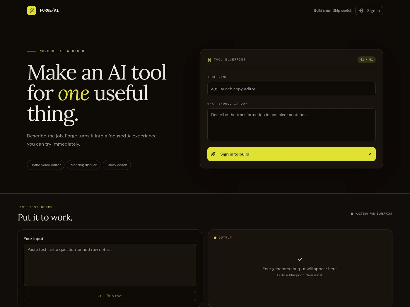 AI Tool Maker