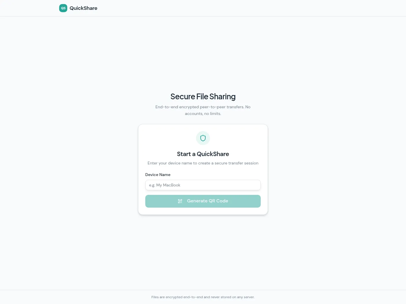 QuickShare QR Connect