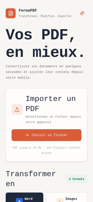 PDF Transformer Mobile