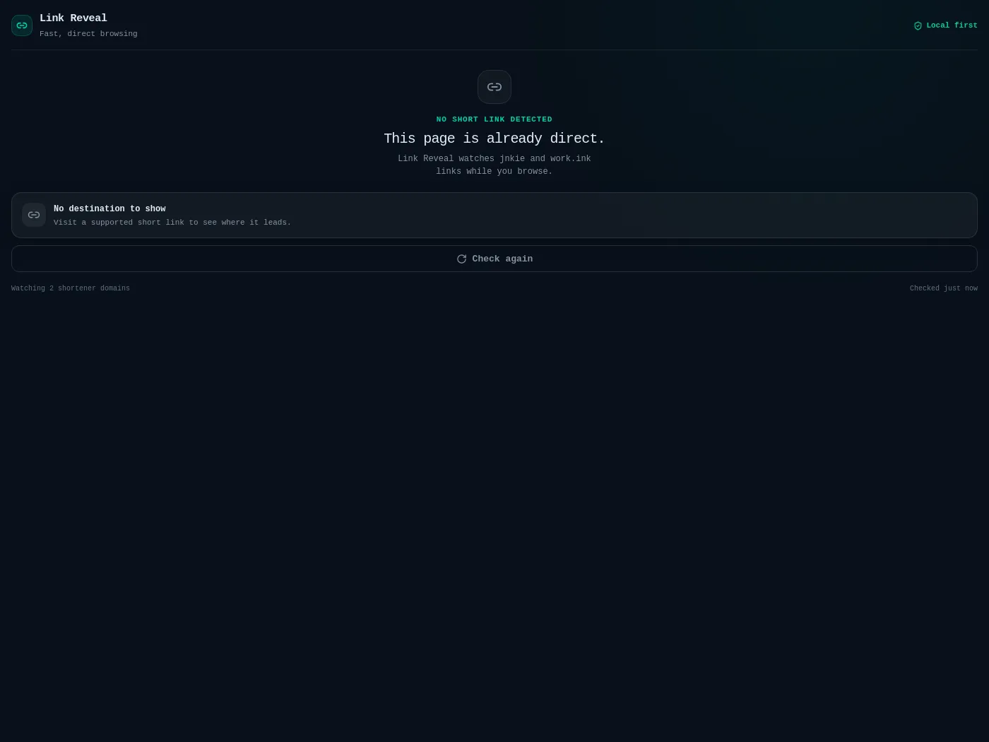 Link Reveal Extension