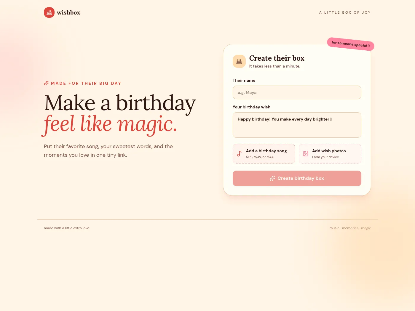 Birthday Song Pop Site