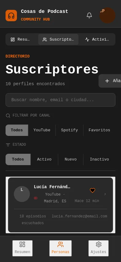 Cosas de Podcast Finder