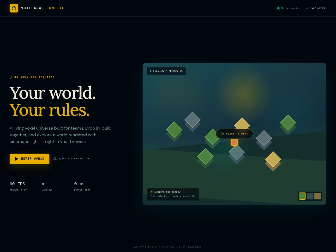 VoxelCraft Online