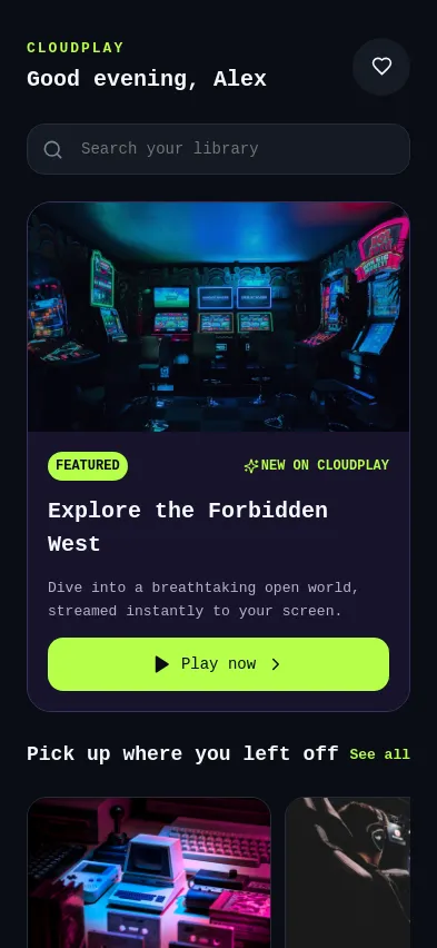 CloudPlay Android Gaming