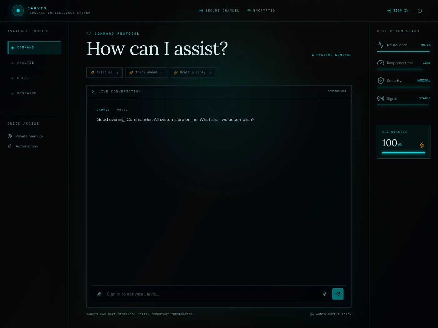 Jarvis AI Assistant