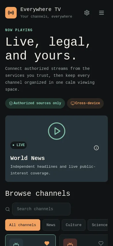LegalLive TV App