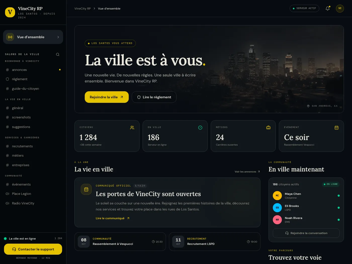 VineCity RP Discord Hub