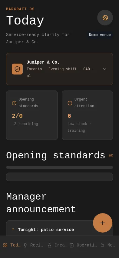 BarCraft OS