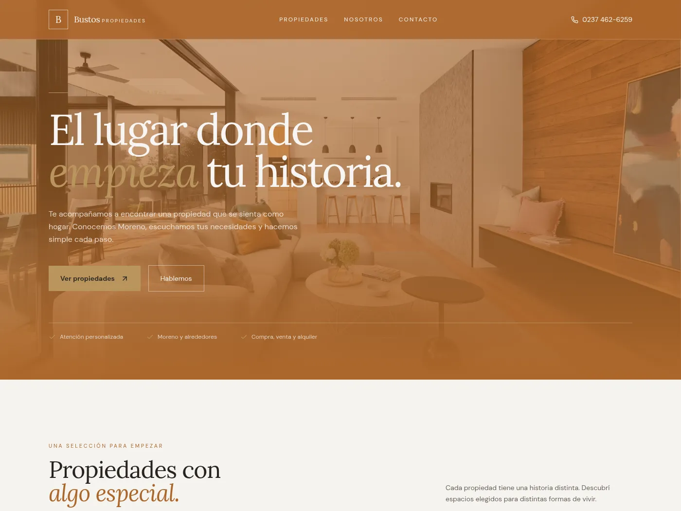 Bustos Propiedades Web