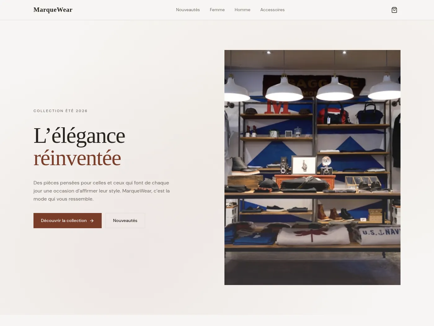 MarqueWear Online Store