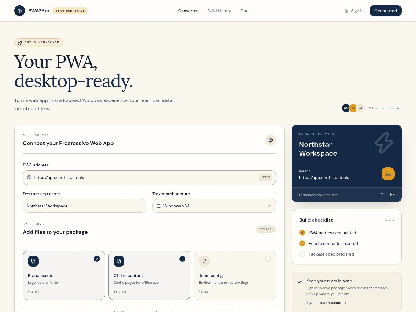 PWA2Exe Converter