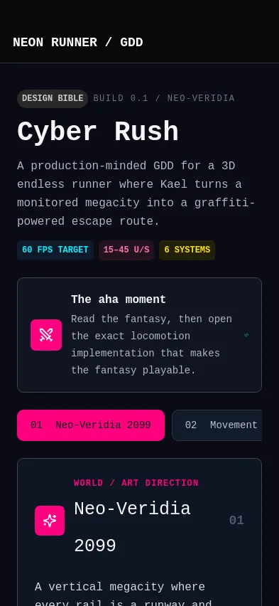 Neon Runner: Cyber Rush