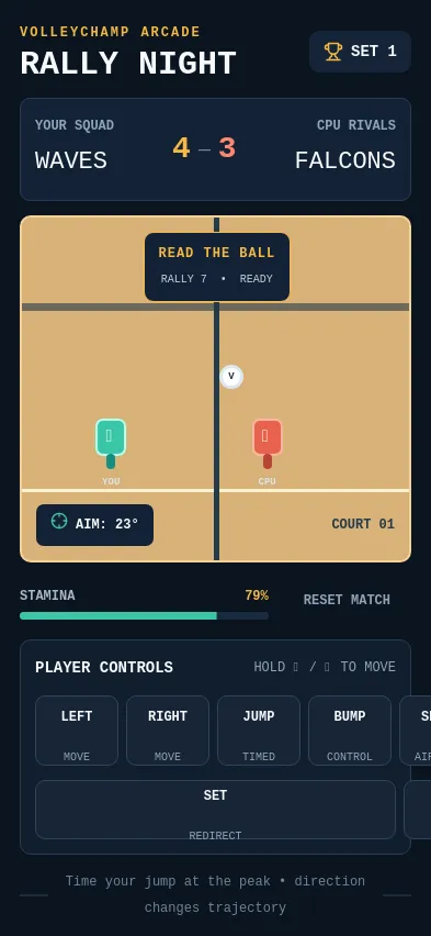 VolleyChamp Arcade