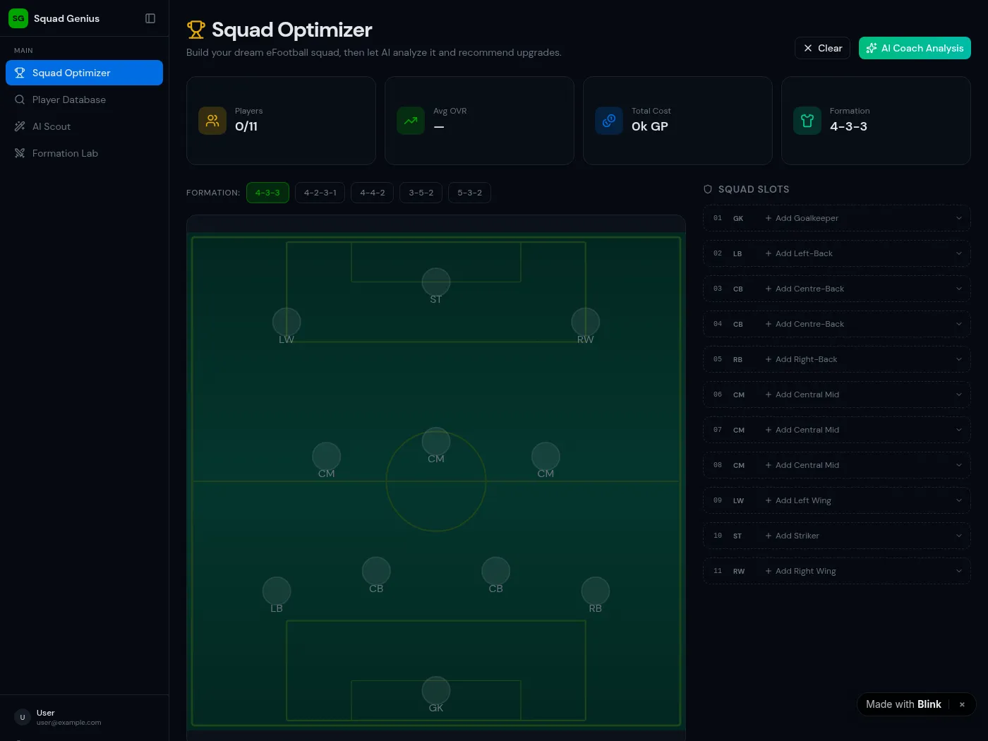 eFootball Squad Genius