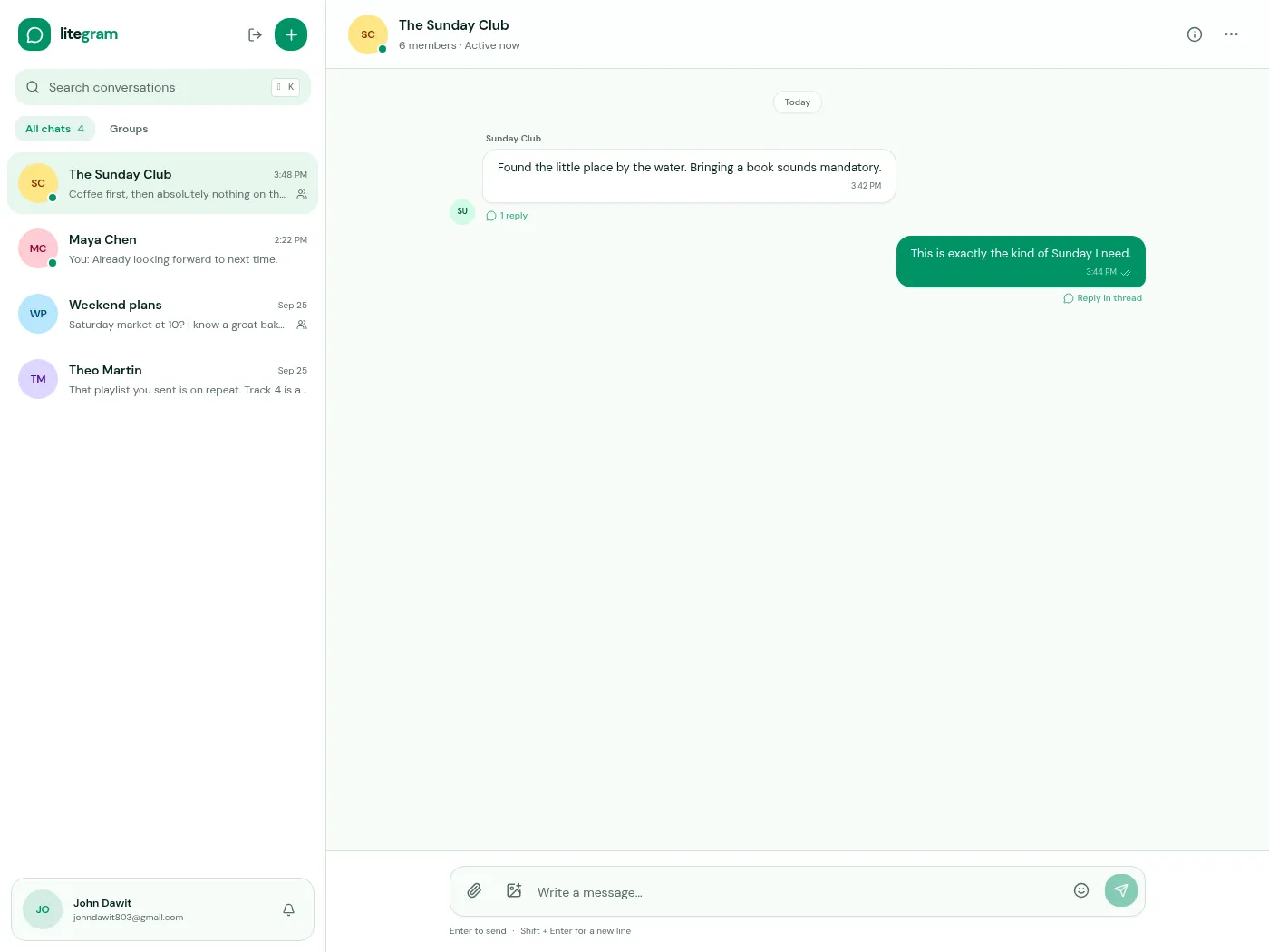 LiteGram Messenger