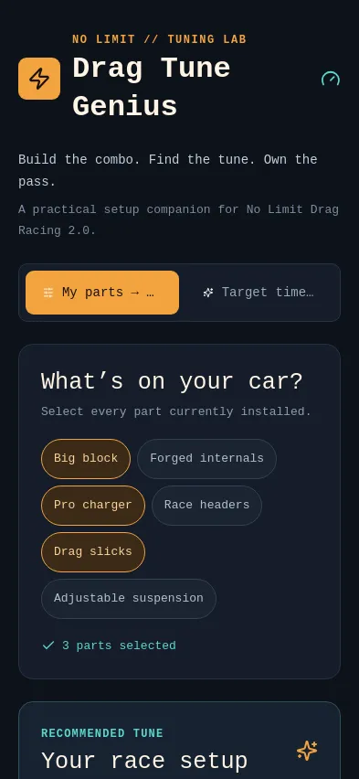 Drag Tune Genius