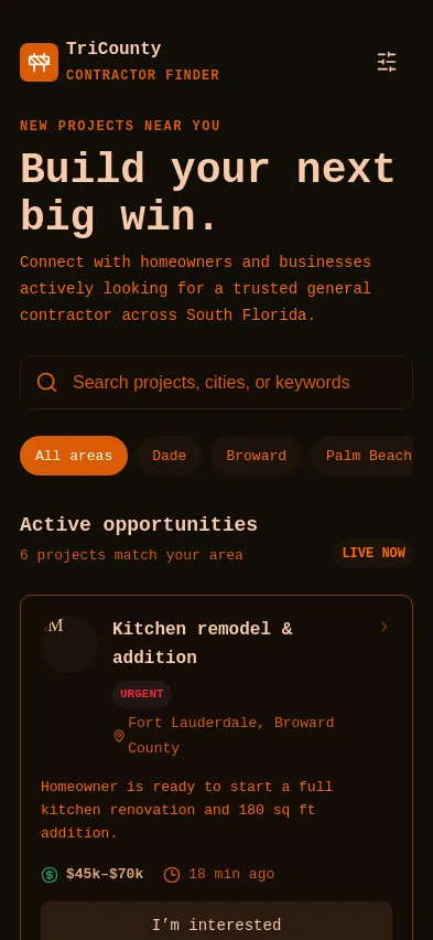 TriCounty Contractor Finder