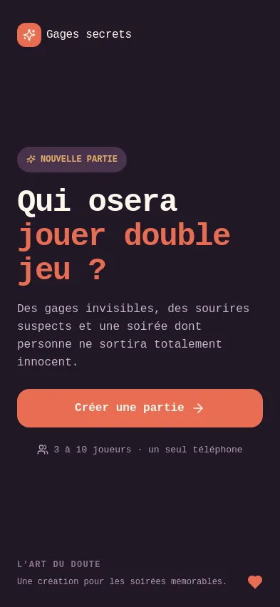 Secret Game App