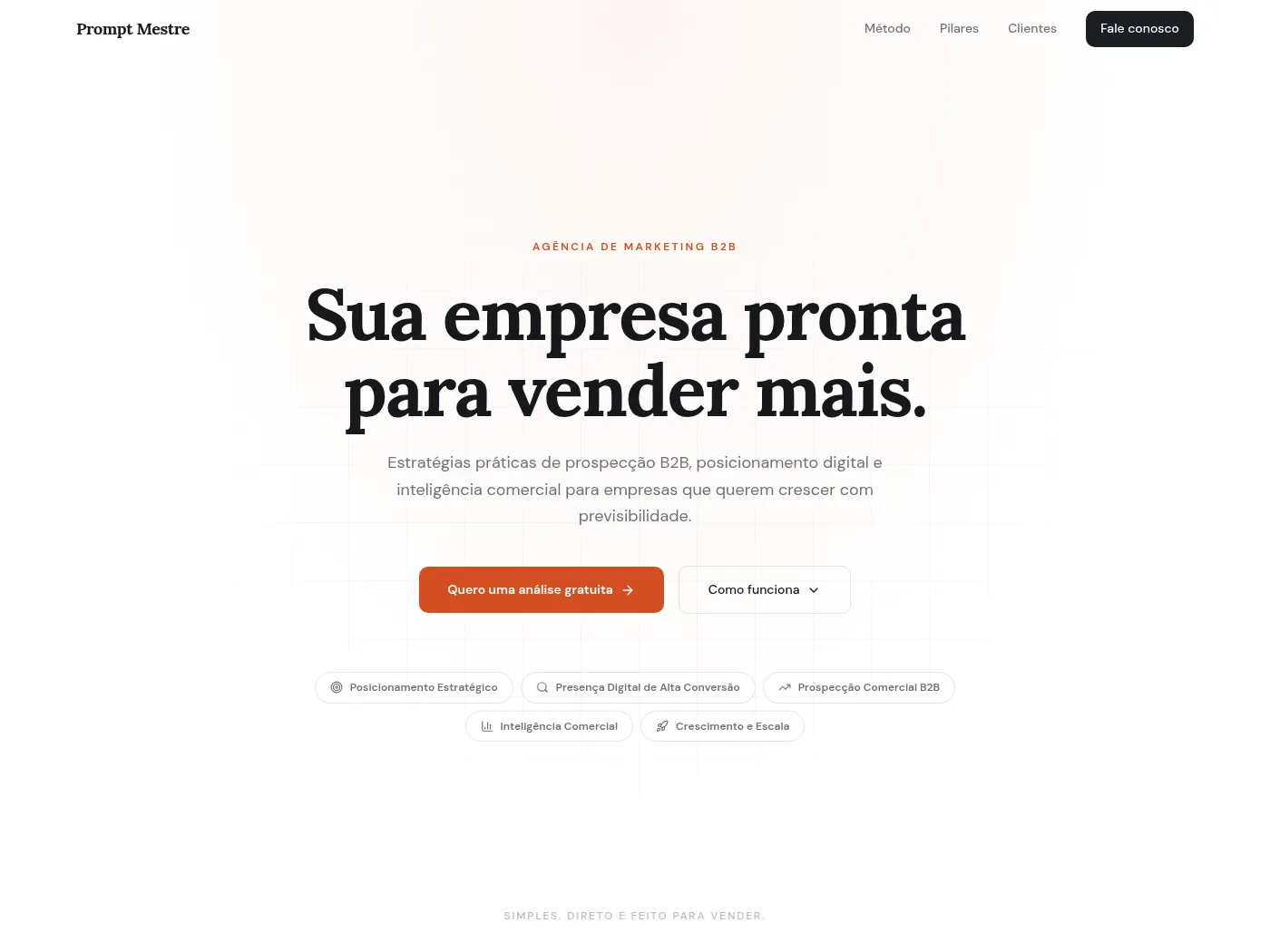 Prompt Mestre Prospecção B2B