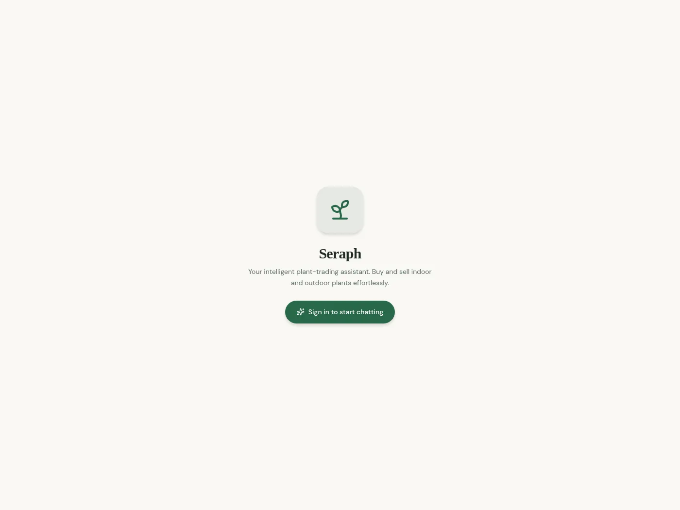 Seraph Plant Chatbot