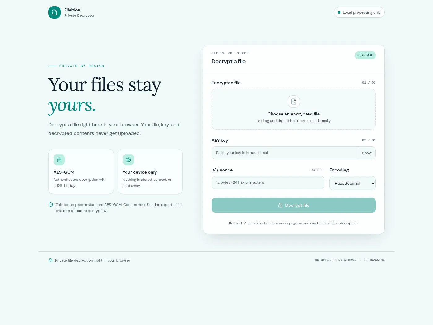 Fileition Decryptor